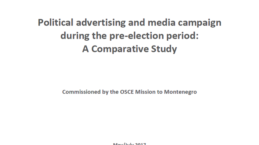 Comparative Study “Political Advertising and Media Campaign During the ...